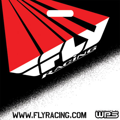 AOMC.mx: Fly Racing Window Decal 20" Die-Cut (White)